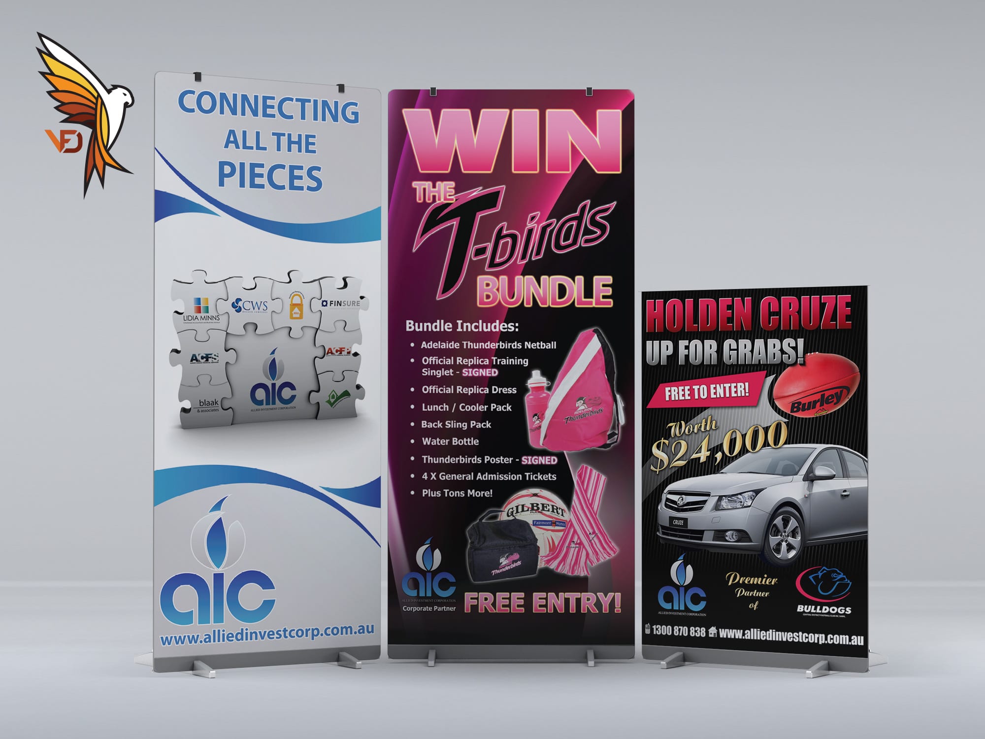 AIC - Pull Up Banners | White Falcon Design